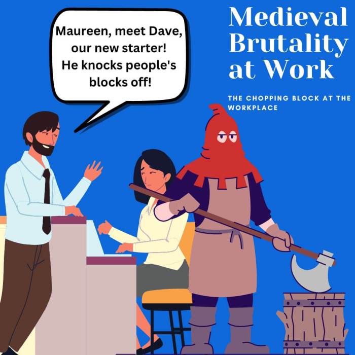 Medieval Brutality at Work: The Chopping Block at the Workplace ...