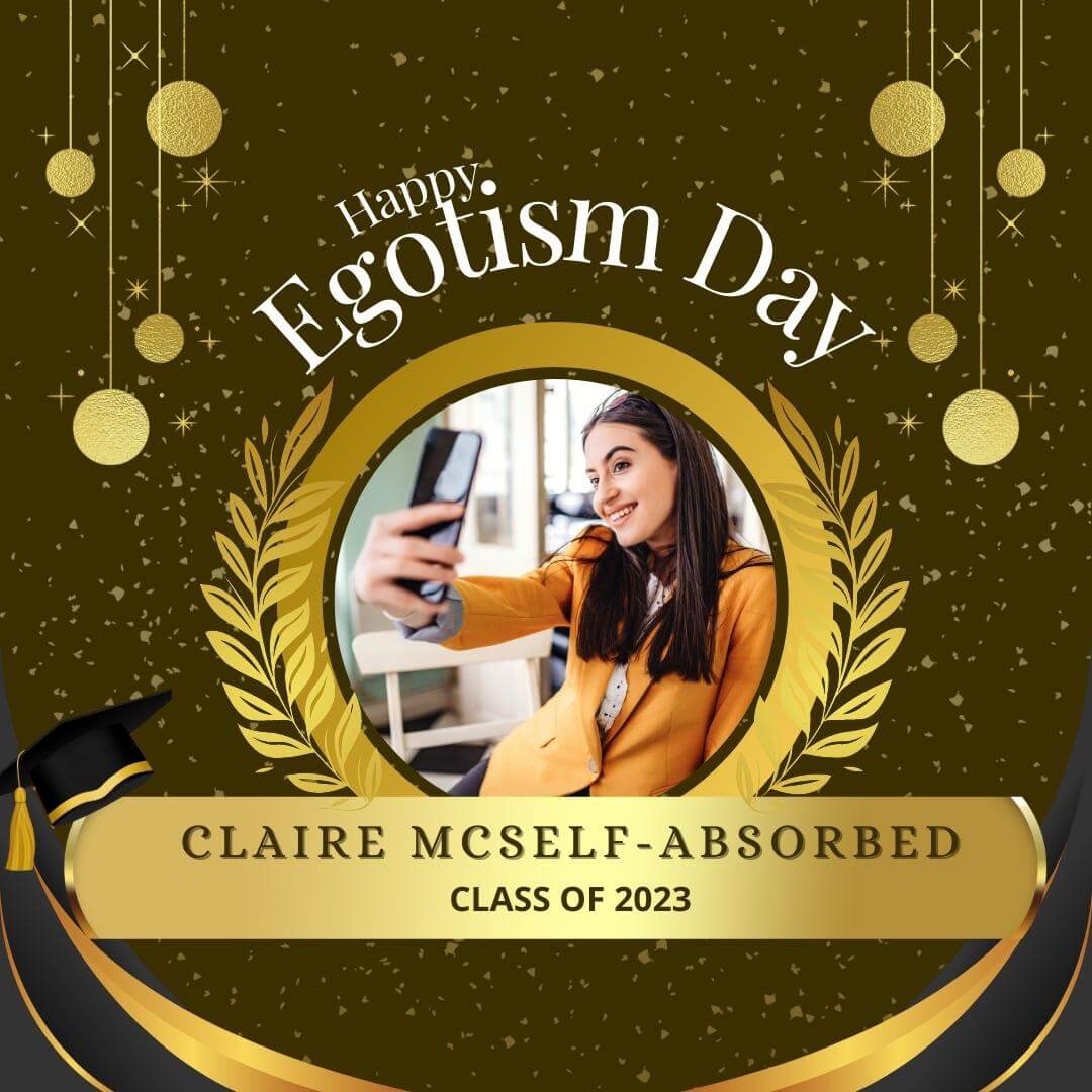Selfie University Graduation Certificate – Professional Moron